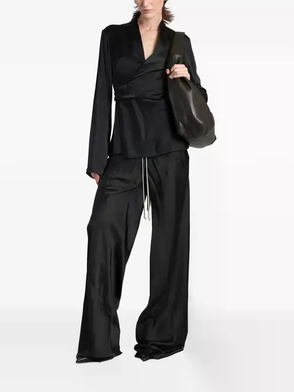 Rick Owens Wrap-style Long-sleeve Blouse