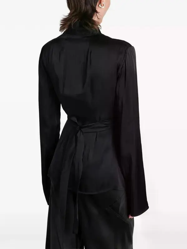 Rick Owens Wrap-style Long-sleeve Blouse