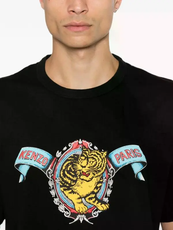 Kenzo Jumping Tiger-print T-shirt