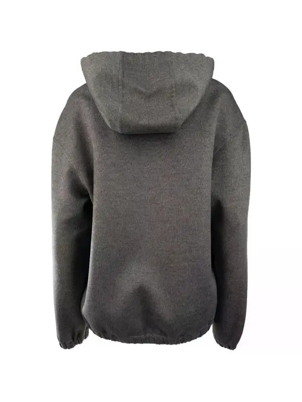 Miu Miu Logo-patch Drawstring Hoodie