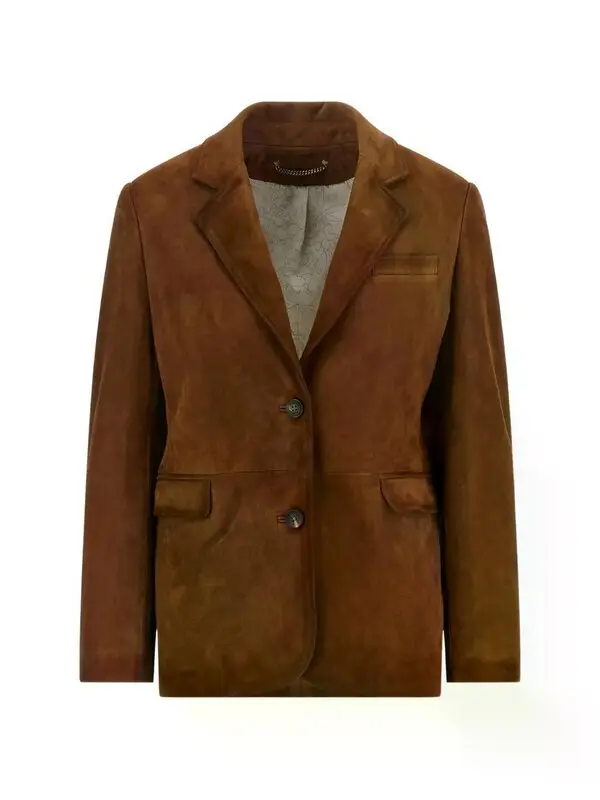 GOLDEN GOOSE Robyn Suede Blazer - Brown