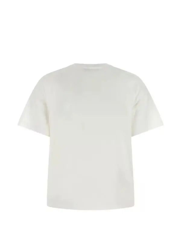 Tory Burch Flower Appliqué Crewneck T-shirt
