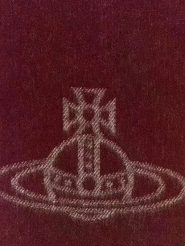 VIVIENNE WESTWOOD Orb-motif Fringed Scarf