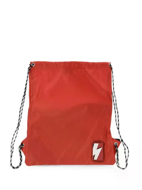 Neil Barrett Bolt-patch Drawstring Backpack
