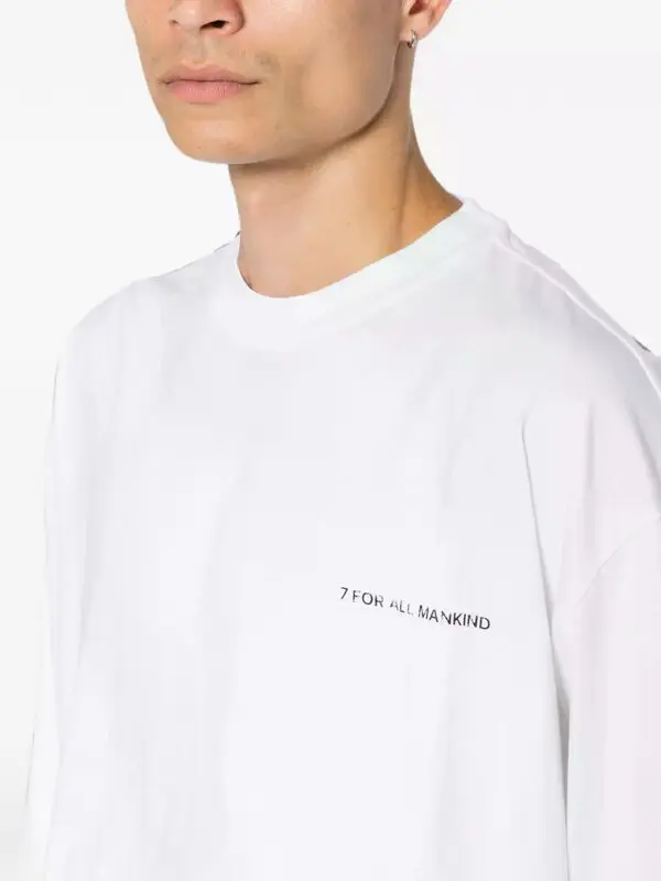 7 For All Mankind Graphic-print Long-sleeve T-shirt