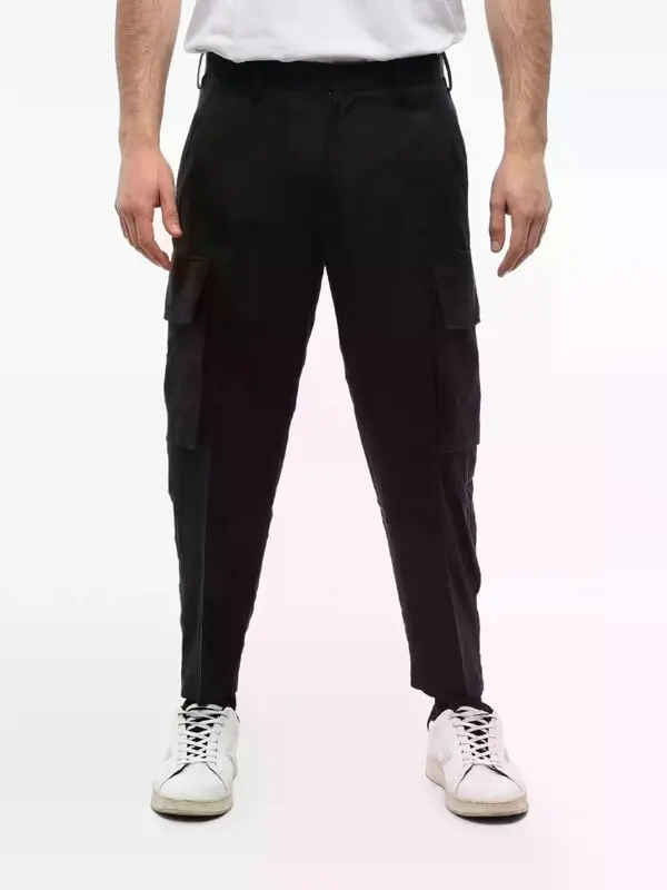 Neil Barrett Fireman Tapered-leg Cargo Pants - Black