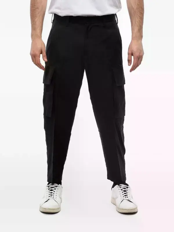 Neil Barrett Tapered-leg Cargo Pants - Black