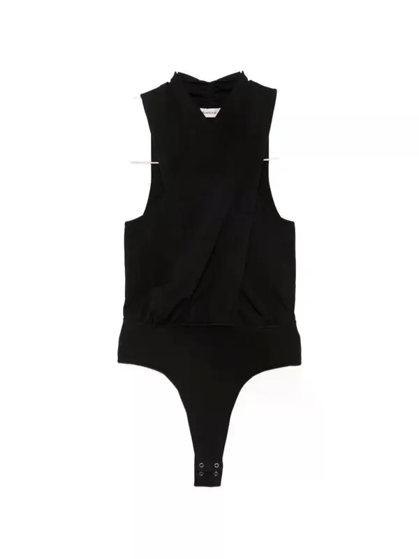 Simkhai Crossover Halterneck Bodysuit - Black