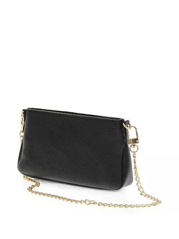 Moschino Graffiti Print Textured Leather Crossbody Bag