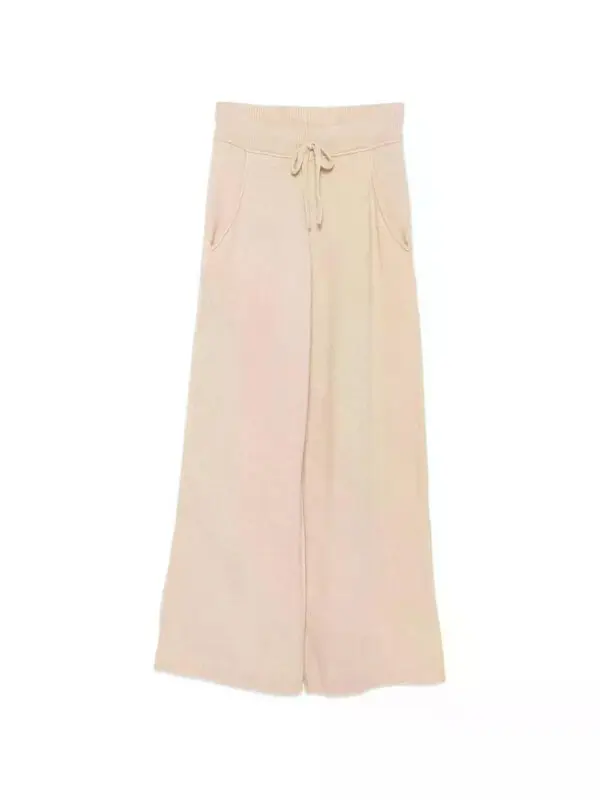 7 For All Mankind Wide Leg Drawstring Trousers - Neutrals