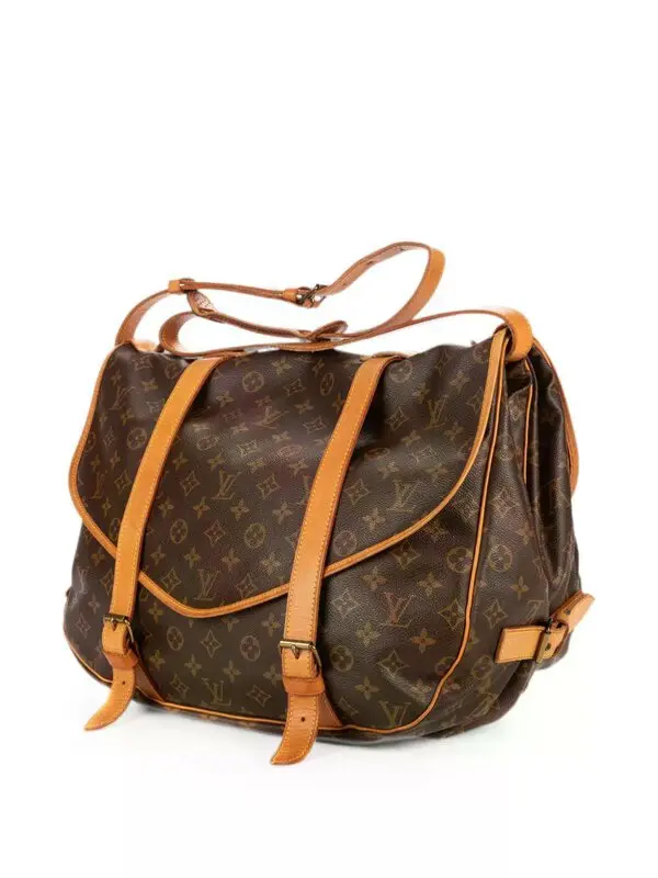 LOUIS VUITTON 1991 Saumur Monogram Canvas Shoulder Bag