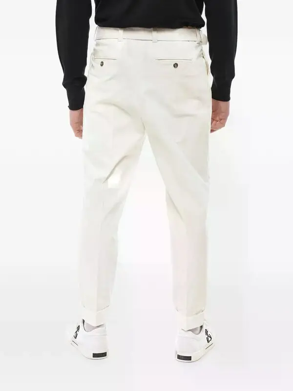 PAOLO PECORA Belted Velvet Trousers