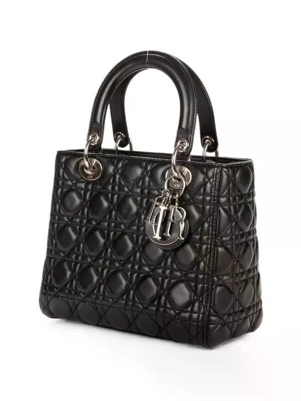 Dior Medium Lady Tote Bag - Black
