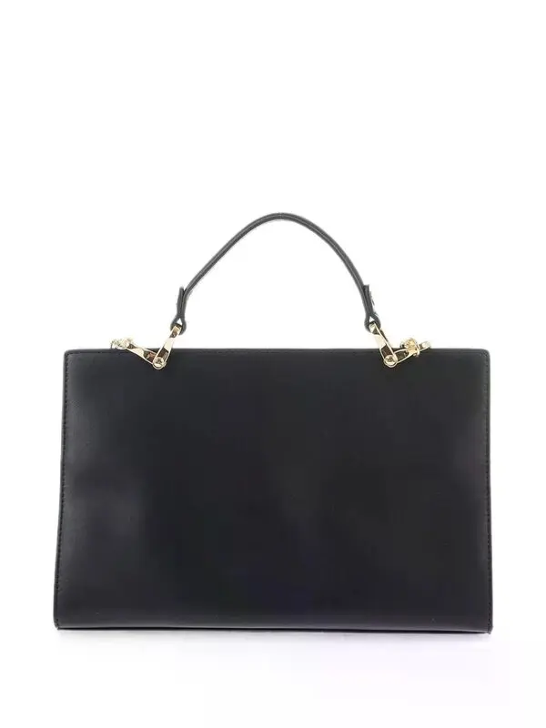 Moschino Logo-plaque Chain-link Tote Bag - Black