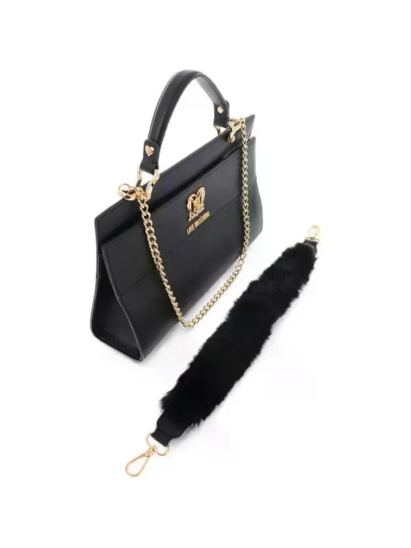 Moschino Plaque Chain-link Tote Bag