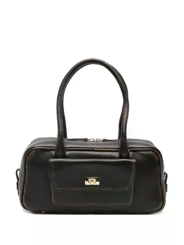 Sandro Ezmehralda Leather Shoulder Bag - Brown