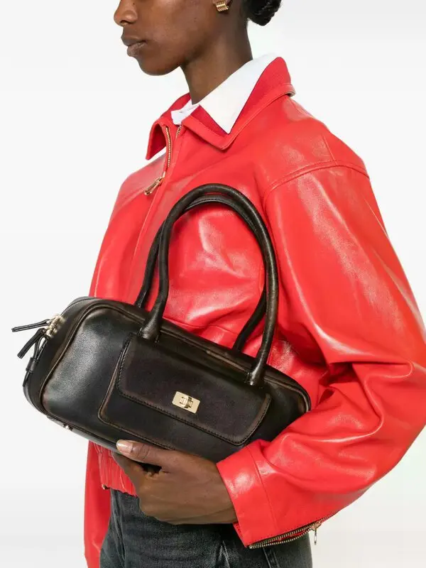 Sandro Ezmehralda Leather Shoulder Bag