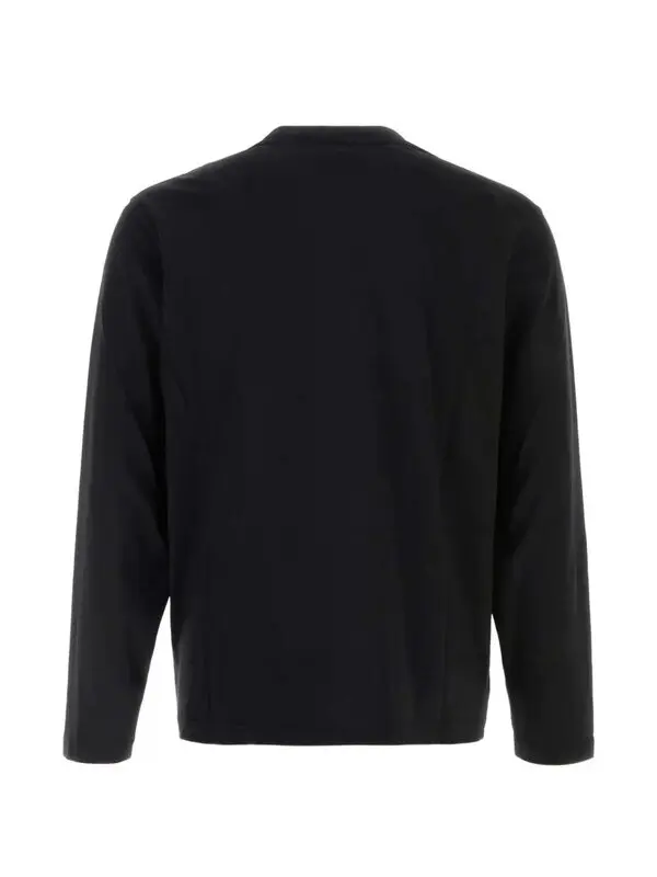 AUTRY Logo Print Long Sleeve T-shirt - Black