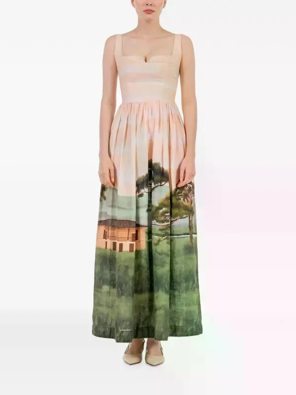 Agua Bendita Sleeveless Maxi Dress