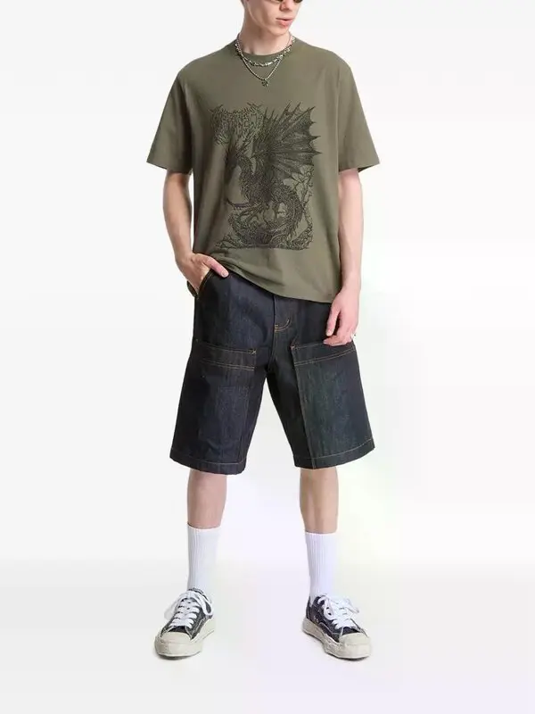 WASTED Balaur Graphic-print T-shirt - Green