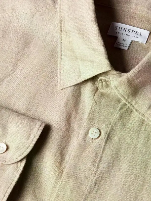 Sunspel Long-sleeve Shirt - Neutrals
