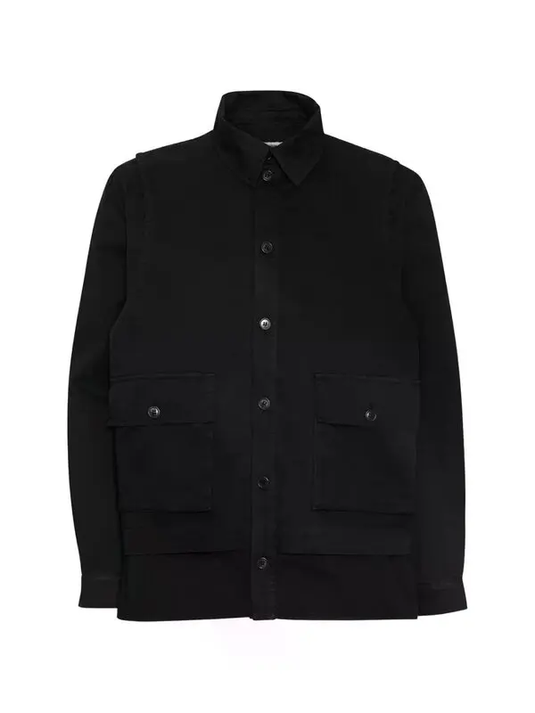 Henrik Vibskov Layered-design Flap-pocket Shirt