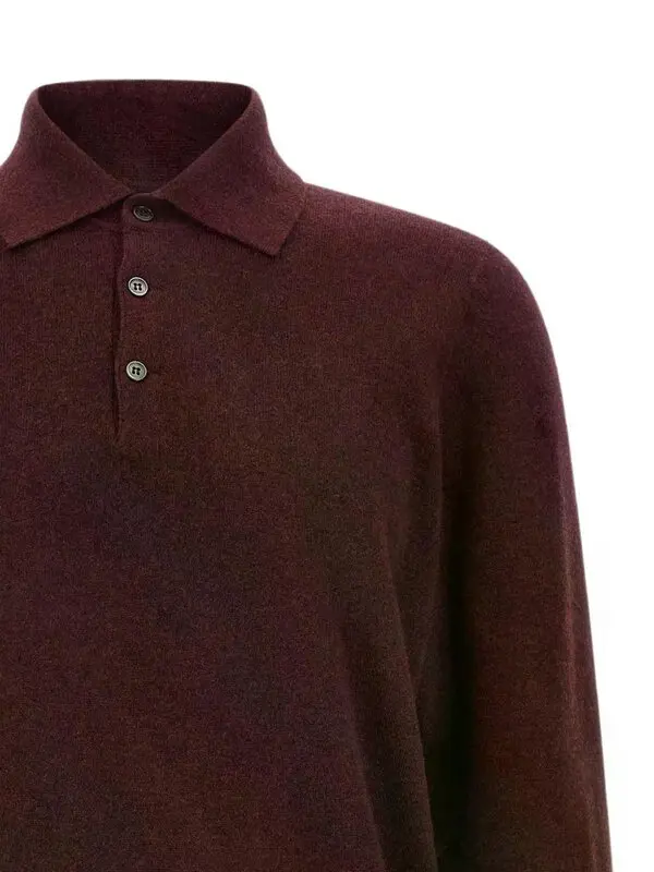 Brunello Cucinelli Cashmere Long-sleeve Polo Shirt