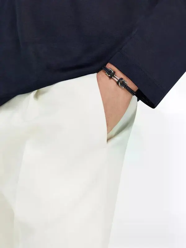 FERRAGAMO Gancini Braided Bracelet