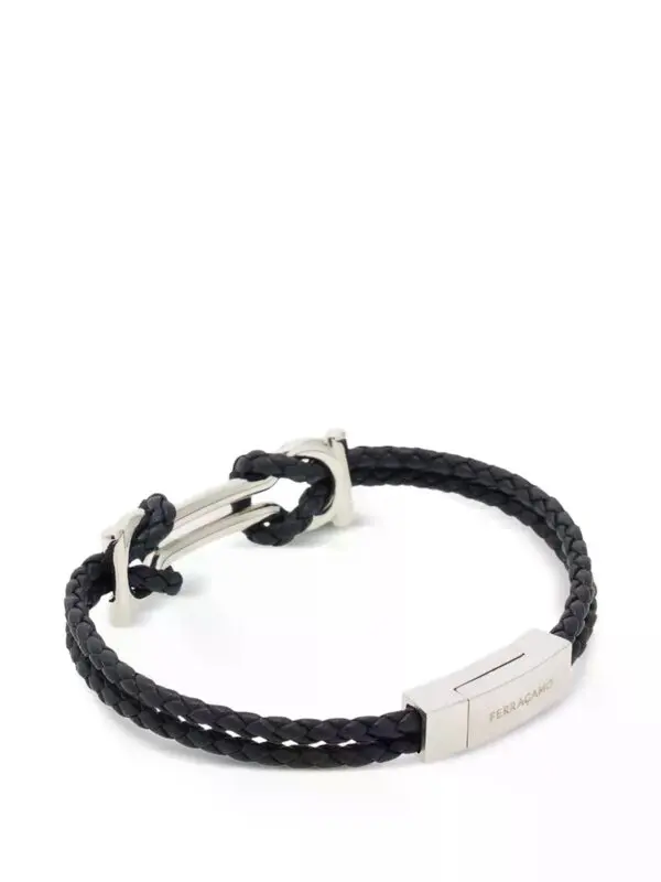 FERRAGAMO Gancini Braided Bracelet