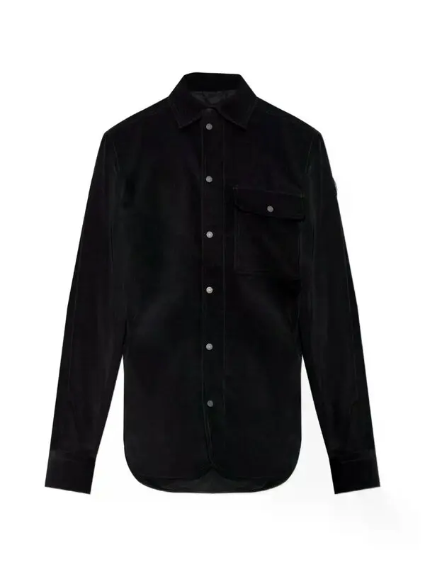 Moncler Chest-pocket Corduroy Shirt - Black