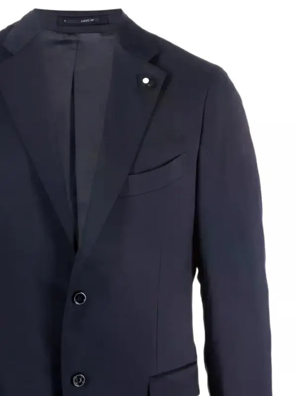 LARDINI Flower-patch Single-breasted Blazer