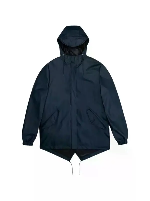 Rains Fishtail Drawstring-hem Jacket - Blue