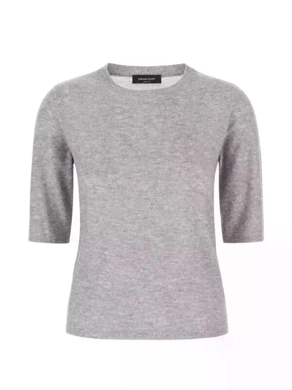Fabiana Filippi Short-sleeve Sweater - Grey