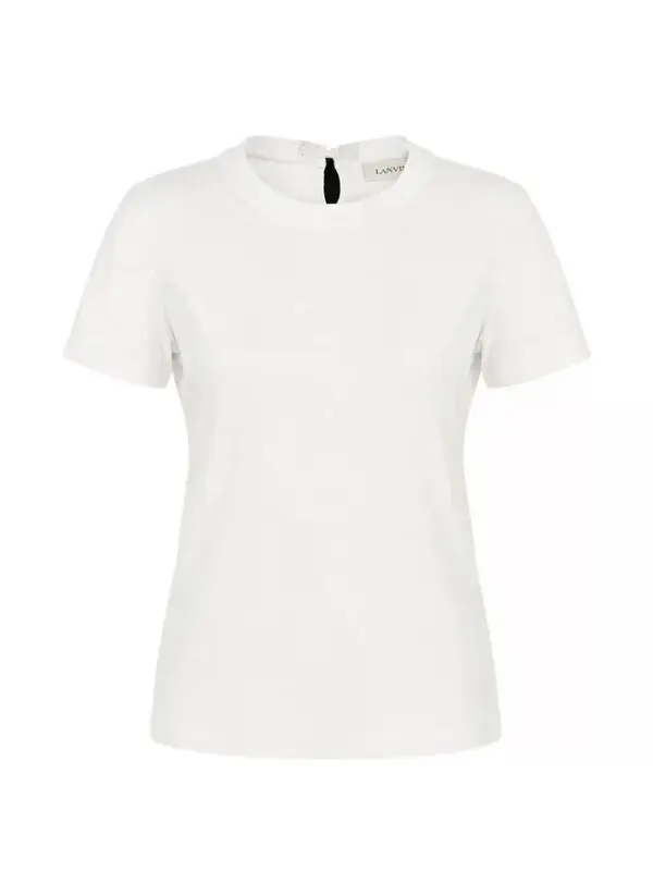 LANVIN Grosgrain Bow-detail T-shirt - White