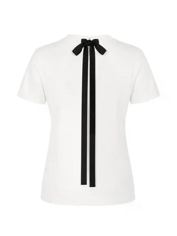 LANVIN Grosgrain Bow Detail T-shirt