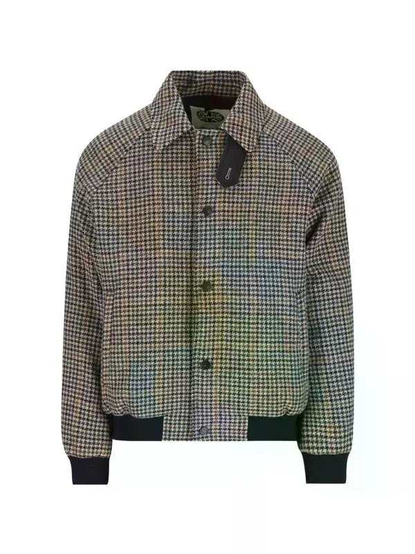 CAMPLIN Check-print Single-breasted Coat