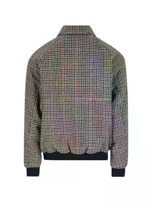 CAMPLIN Check-print Single-breasted Coat