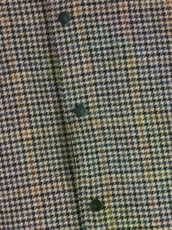 CAMPLIN Check-print Single-breasted Coat