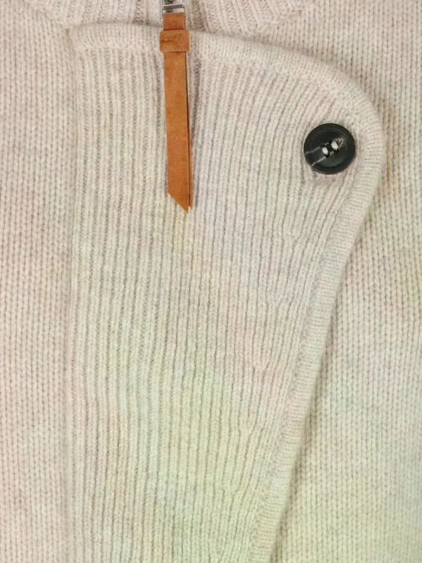 Isabel Marant Étoile Asymmetric Zip-fastening Cardigan - Neutrals