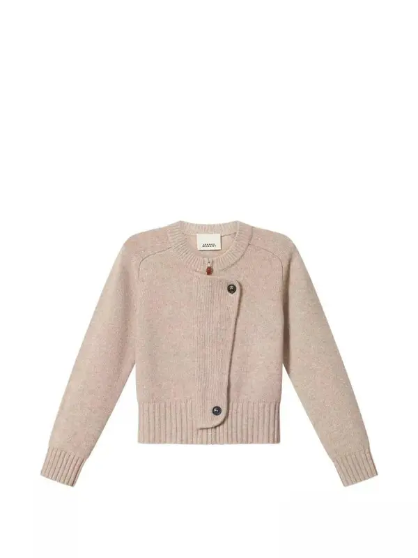 Isabel Marant Étoile Asymmetric Zip-fastening Cardigan - Neutrals
