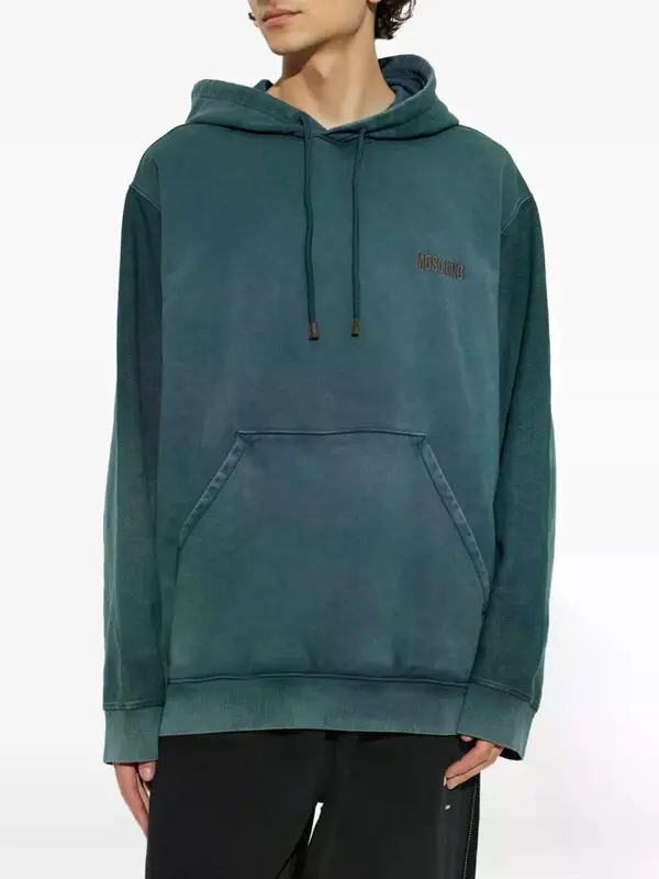 Moschino Logo-embroidered Drawstring Hoodie