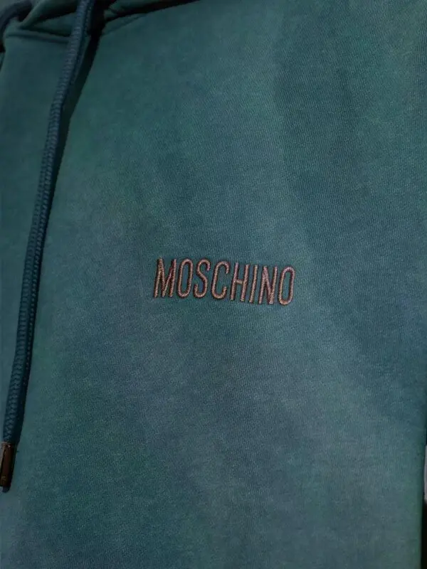 Moschino Logo-embroidered Drawstring Hoodie