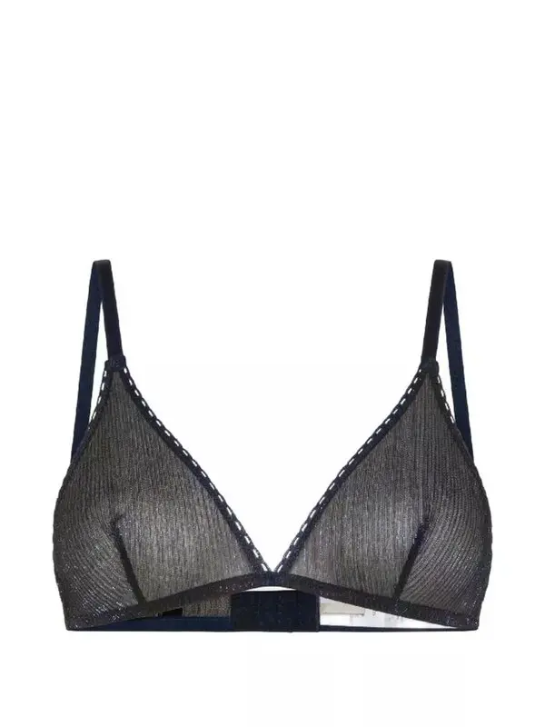 Momoni Amethist Triangle-cup Bra - Blue