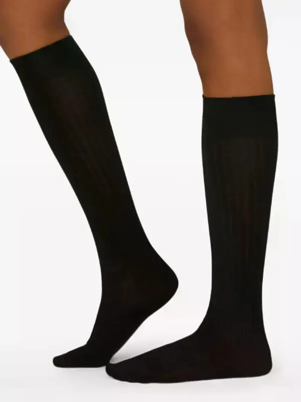Wolford Ribbed Knee-high Socks