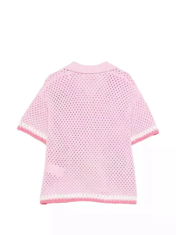MC2 SAINT BARTH Pixie Crochet-knit Patch-detail T-shirt