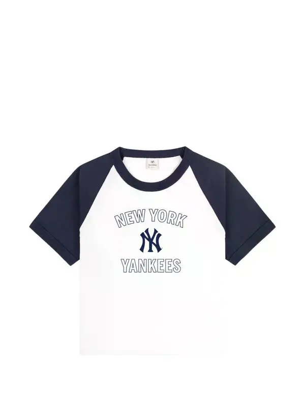 SPORTY & RICH Yankees Arch Raglan T-shirt - White