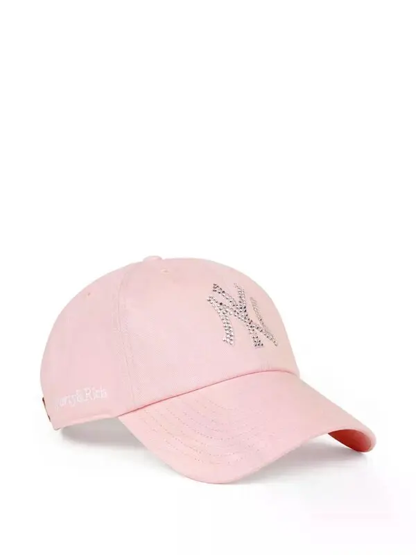SPORTY & RICH Yankees Crystal-embellished Baseball Cap