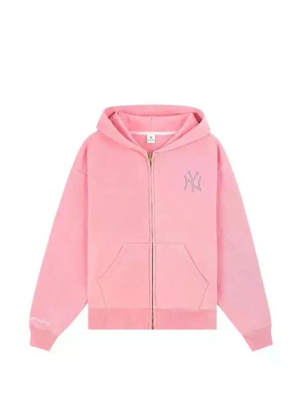 SPORTY & RICH Yankees Krystal Hoodie - Pink