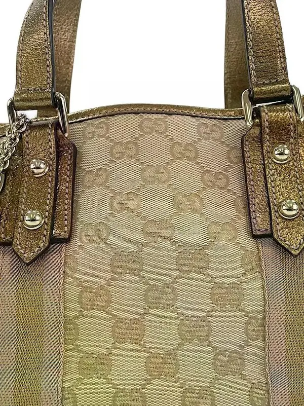 Gucci 2000s Sherry Line Monogram Canvas Handbag