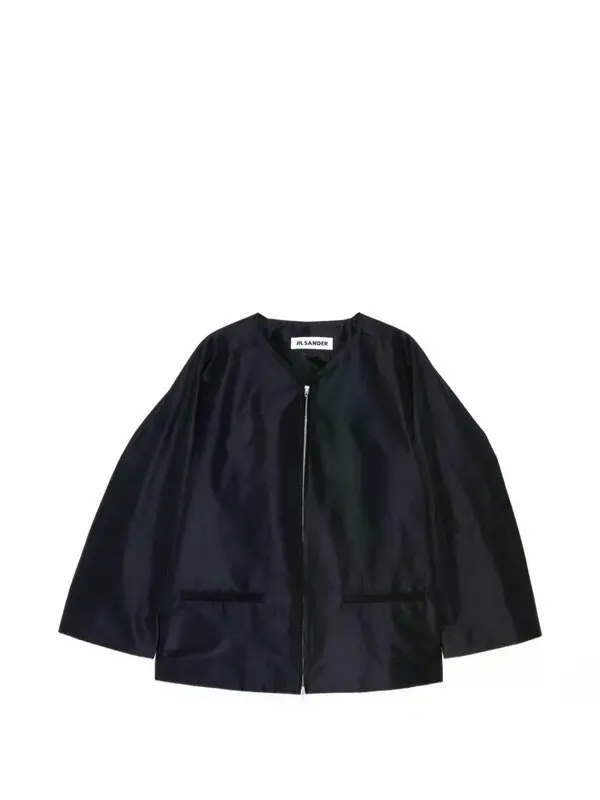 JIL SANDER Zip-up Collarless Jacket